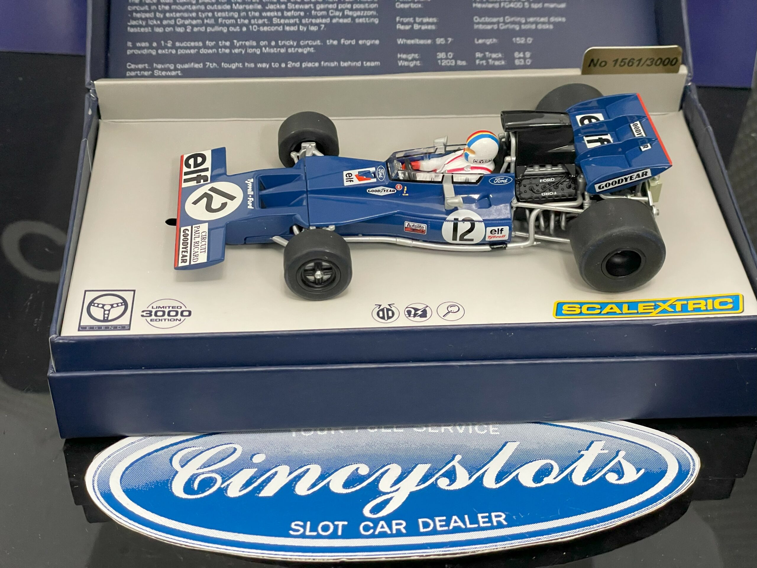 Scalextric C3482A Tyrrell 002 1/32 Slot Car.