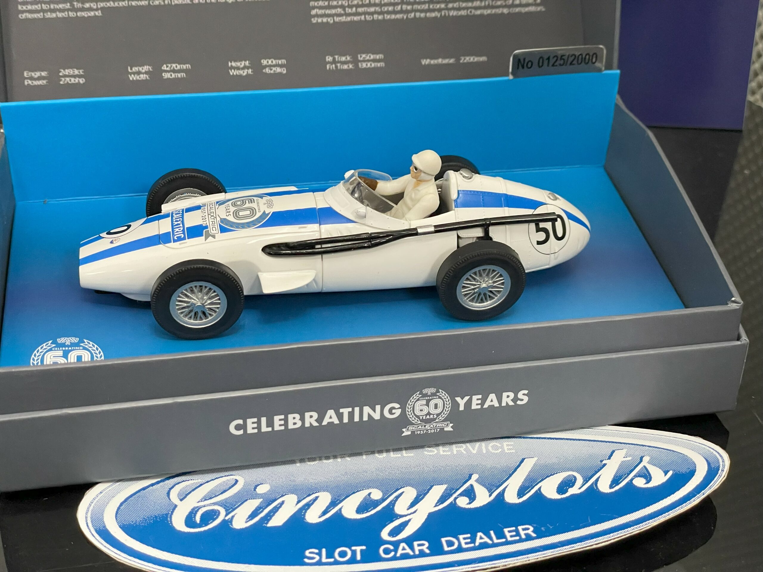 Scalextric C3825A Maserati 250F 1/32 Slot Car.