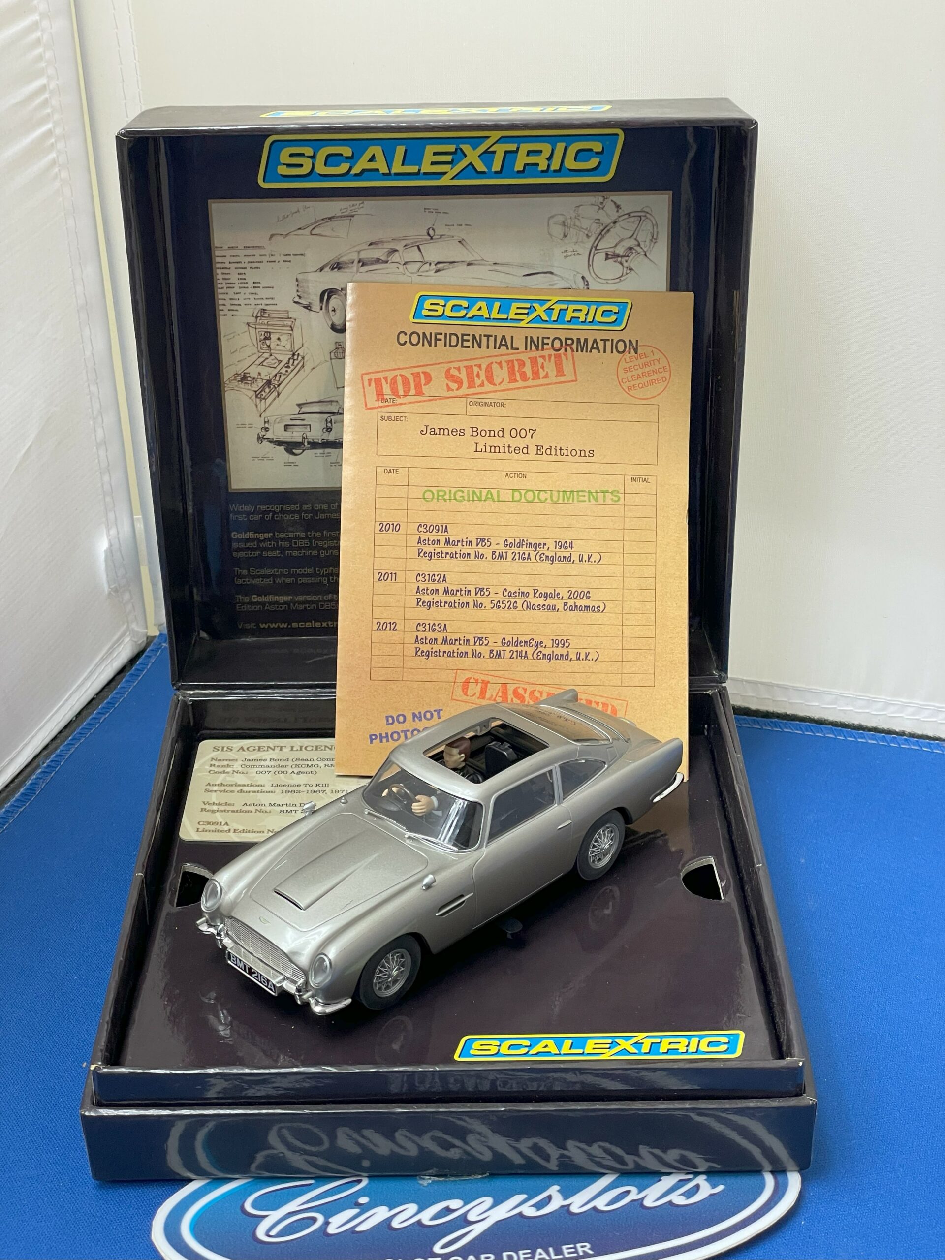 Scalextric C3091A Aston Martin DB5 Goldfinger 1/32 Slot Car. USED