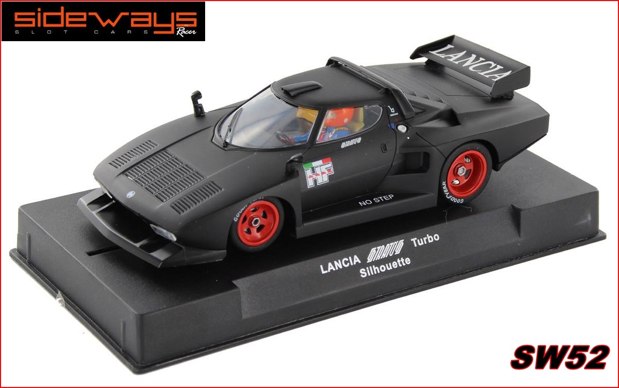 Sideways SW52 Black Lancia Stratos 1/32 Slot Car.