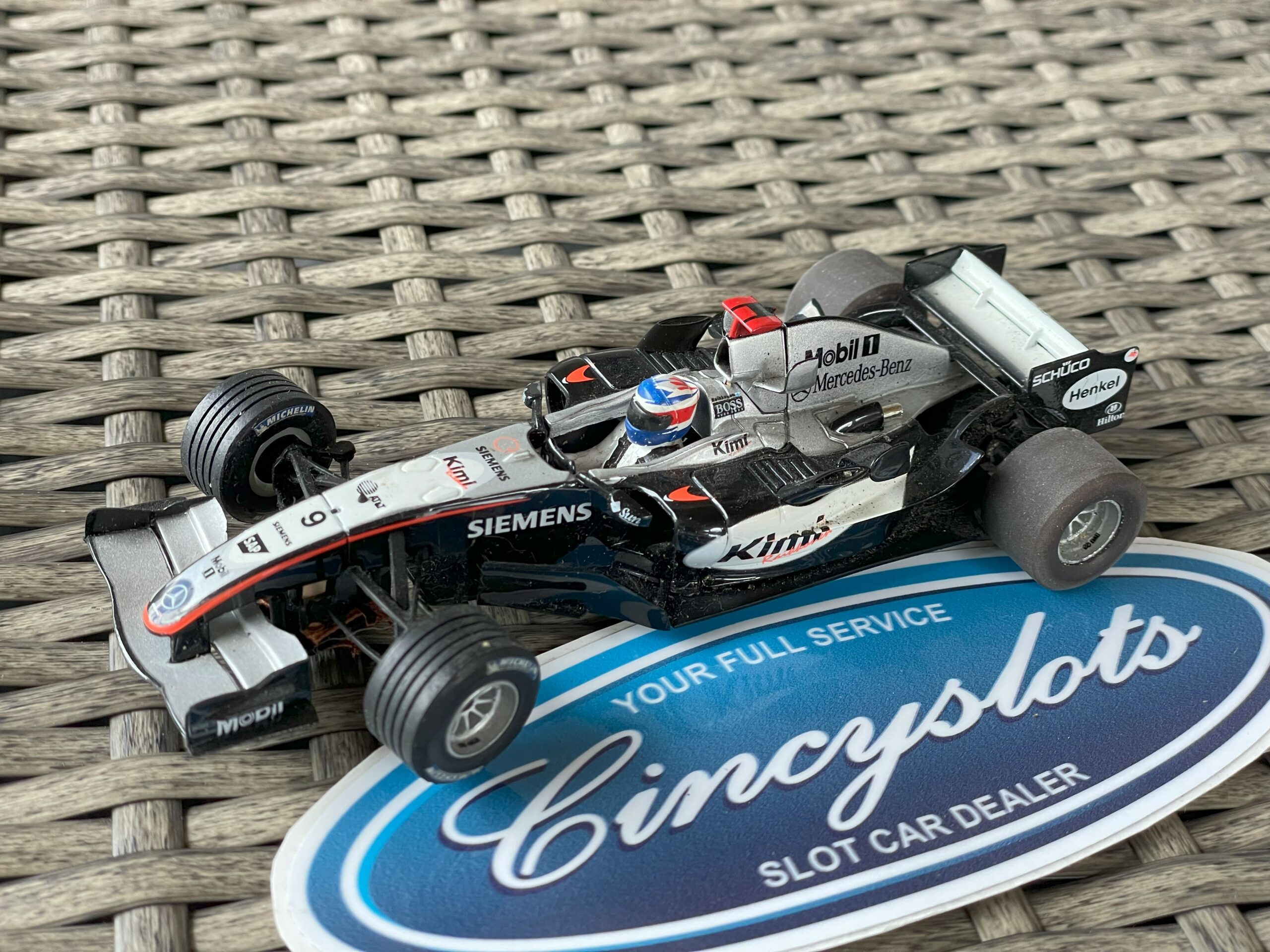 SCX Mercedes KIMI F1 Used.