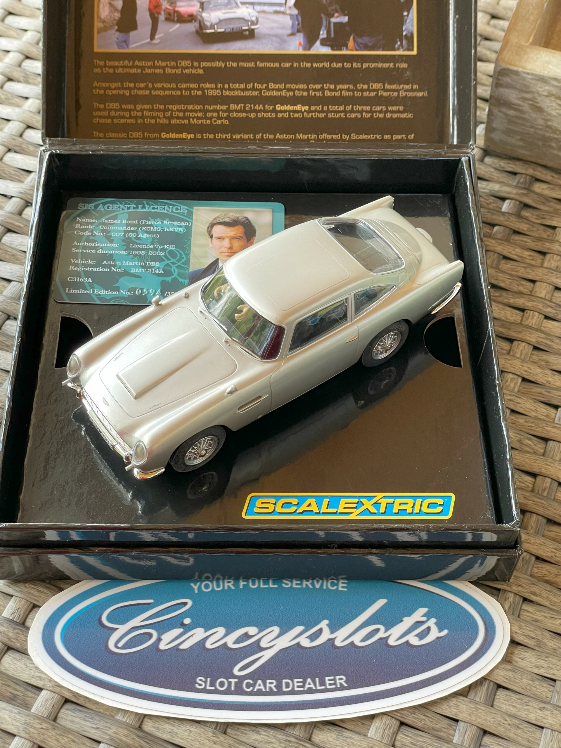 Scalextric C3163A Aston Martin DB5 Goldeneye, Lightly Used.