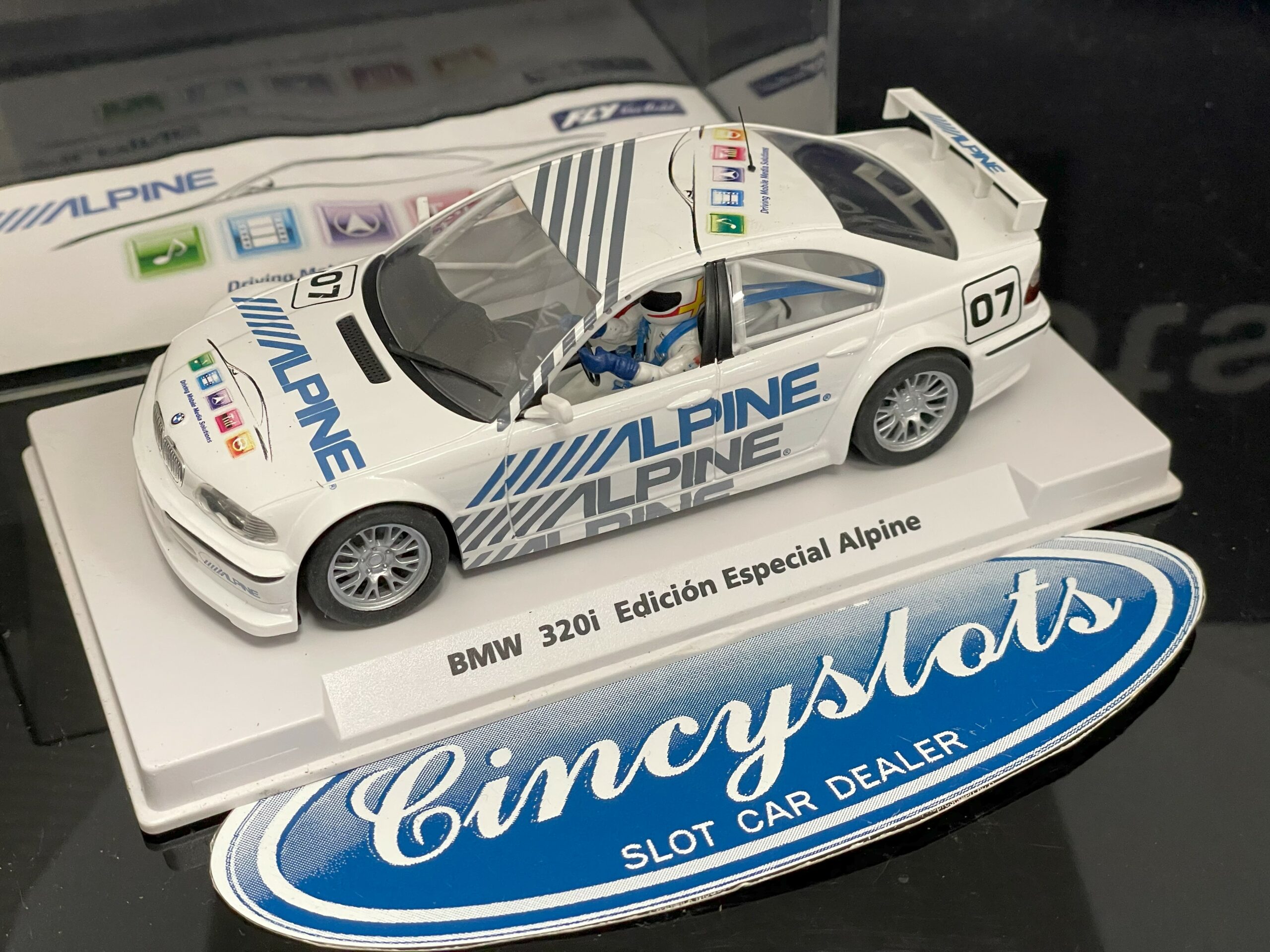 FLY 99078 BMW 320 Alpine L.E., 1/32 Slot Car. 252 of 800 Lightly Used