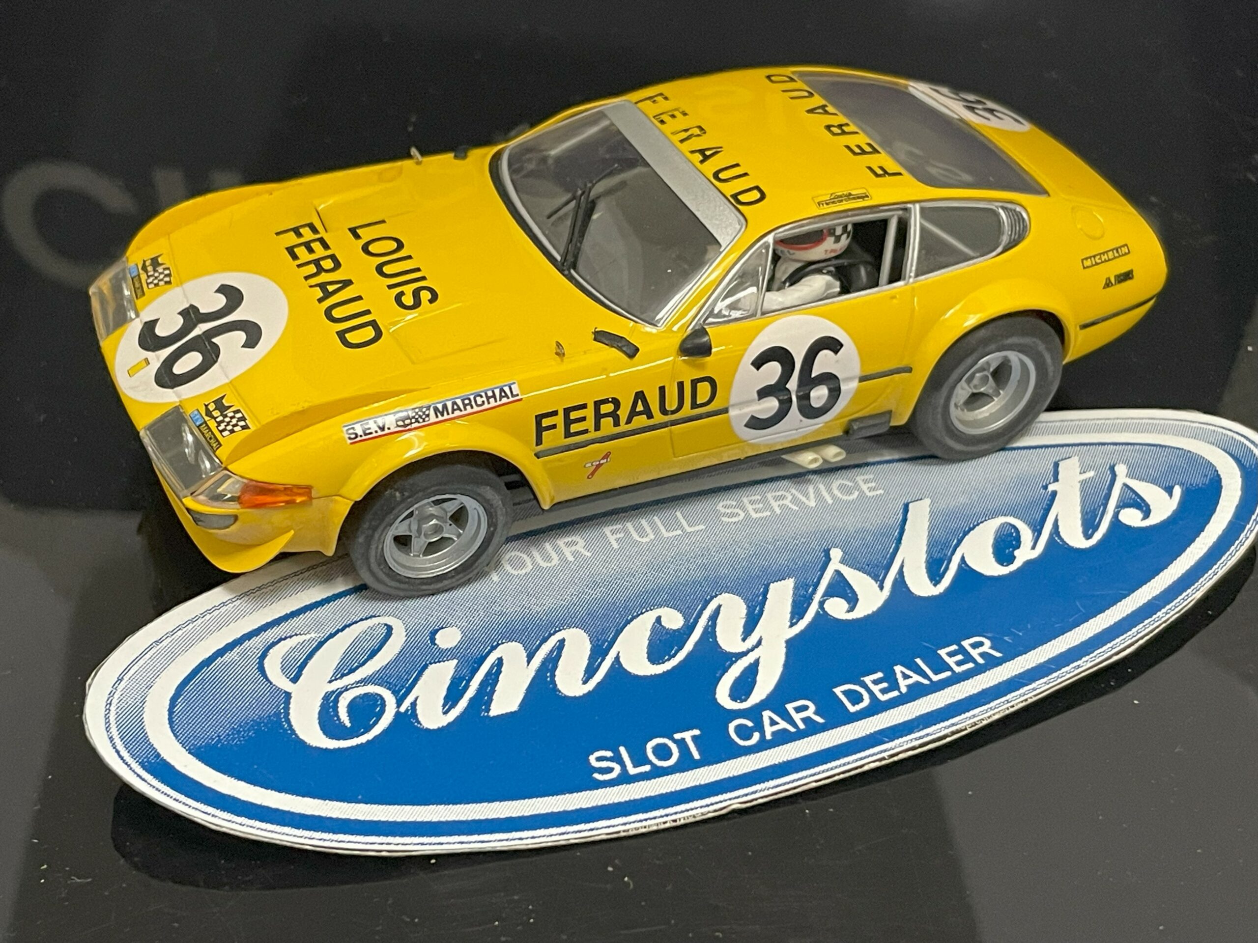 FLY Ferrari 365 GTB 4 1/32 Slot Car. Lightly Used.