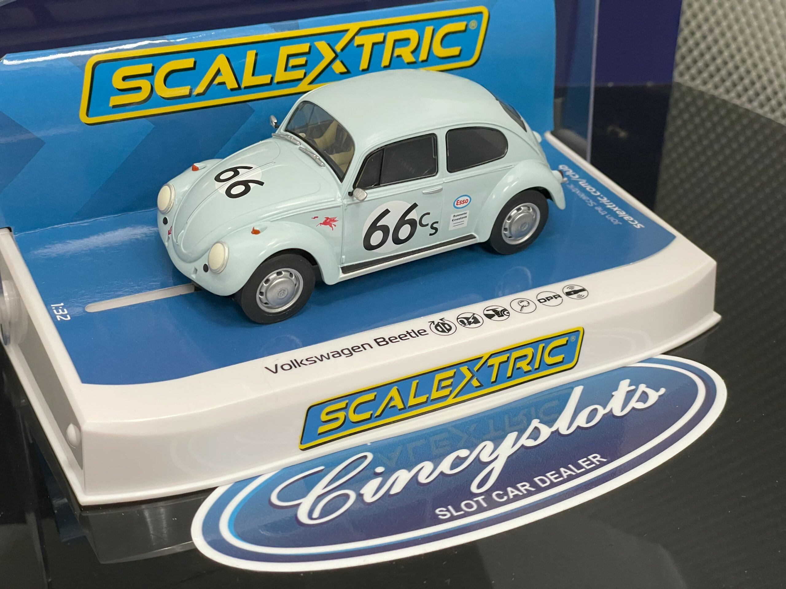 Scalextric C4498 Volkswagen Beetle 1/32 Slot Car.