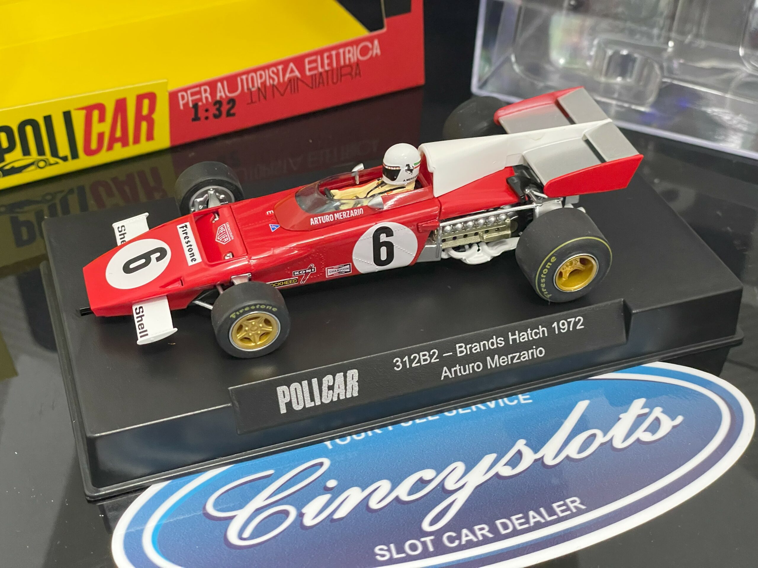 Policar CAR05d 312B2 F1 1/32 Slot Car.