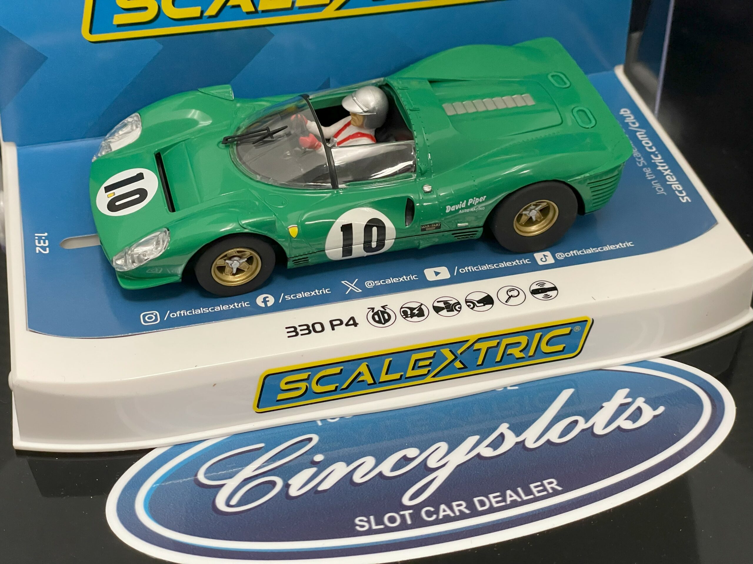 Scalextric C4491 Ferrari 330 P4 Piper 1/32 Slot Car.