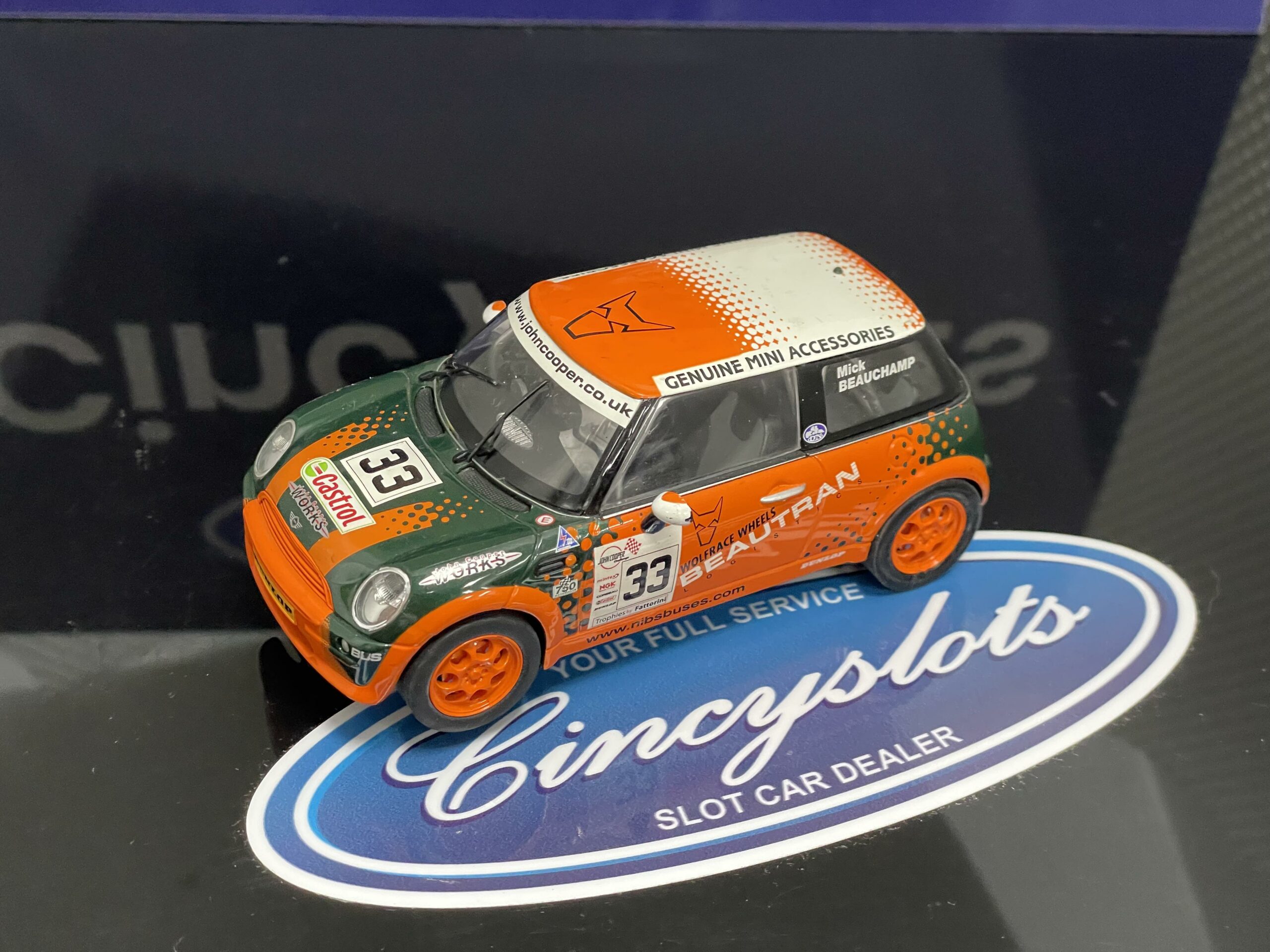 Scalextric Mini Cooper Beautran Used.