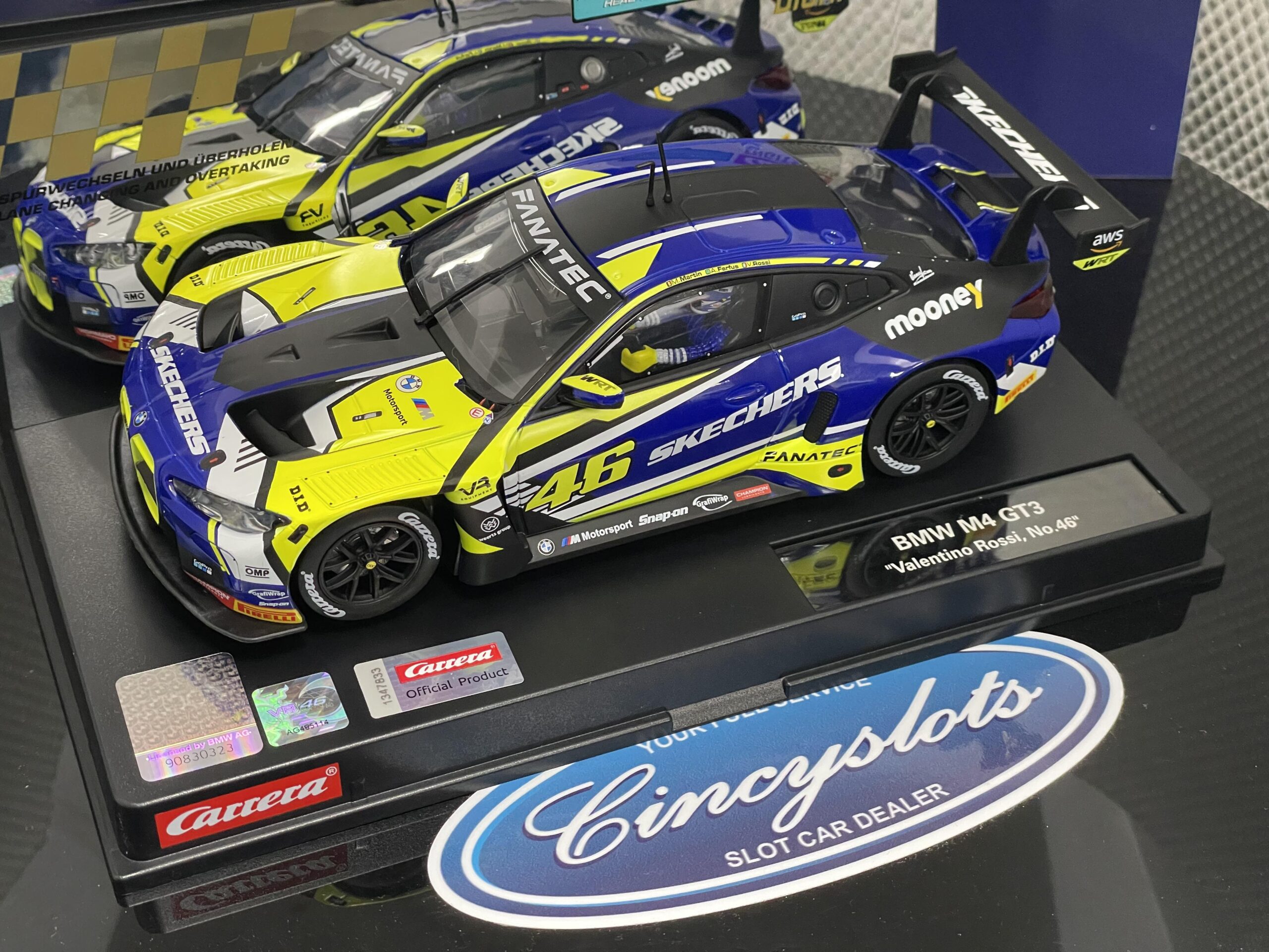 Carrera D124 23969 BMW M4 GT3 Valentino Rossi.