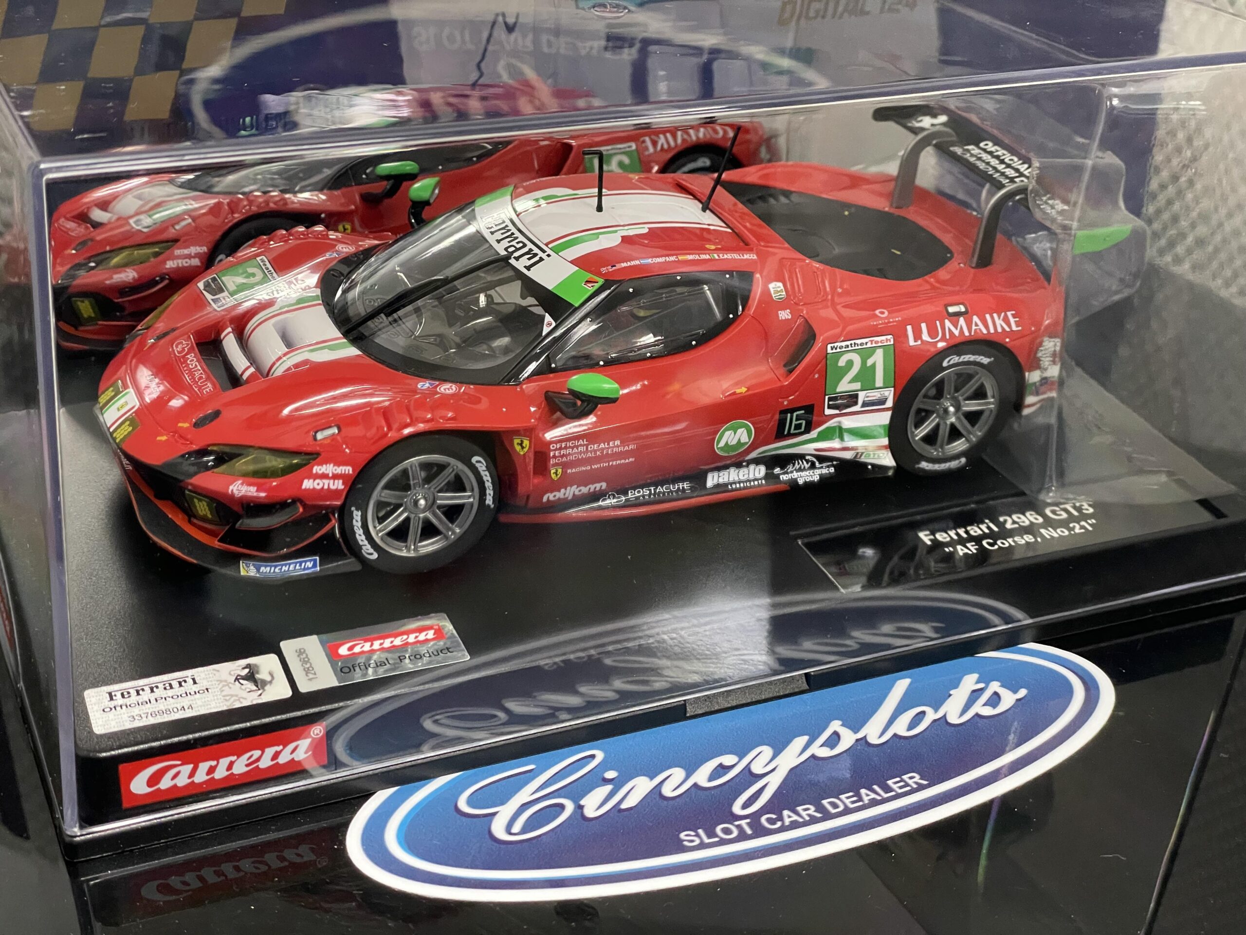 Carrera D124 23965 Ferrari 296 GT3 1/24 Slot Car.