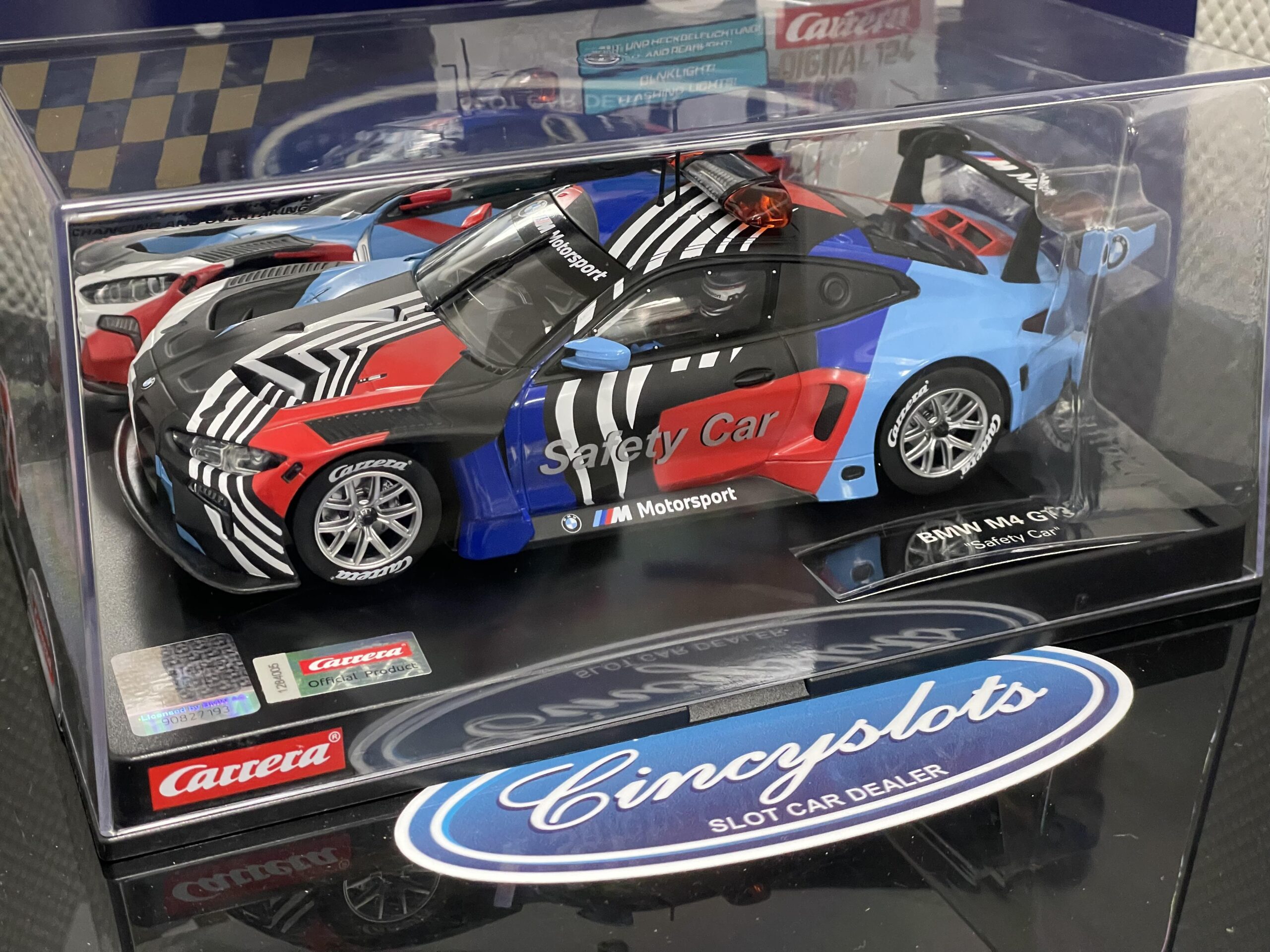 Carrera D124 23970 BMW M4 GT3 Safety Car 1/24 Slot Car.