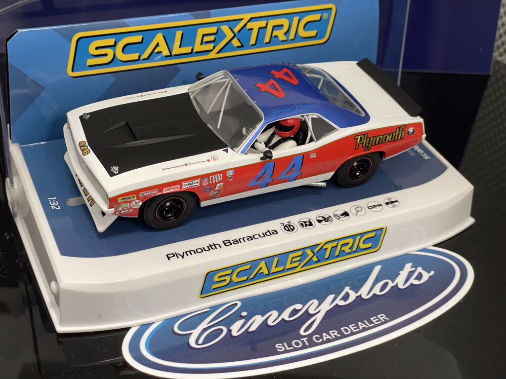 Scalextric C4525 Plymouth Barracuda 1/32 Slot Car.